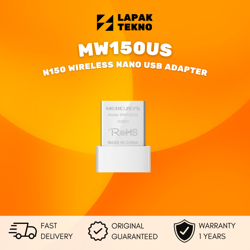 Mercusys MW150US N150 อะแดปเตอร์นาโนไร้สาย USB | Shopee Thailand