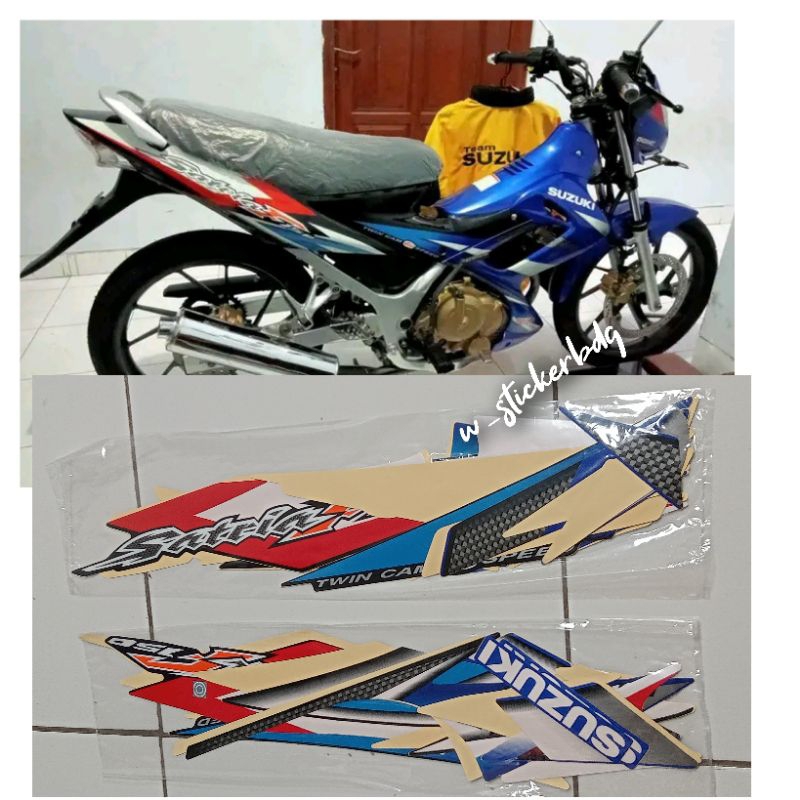 แถบ Lis Suzuki Satria F Fu CBU 2005 2006 สีฟ้า | Shopee Thailand
