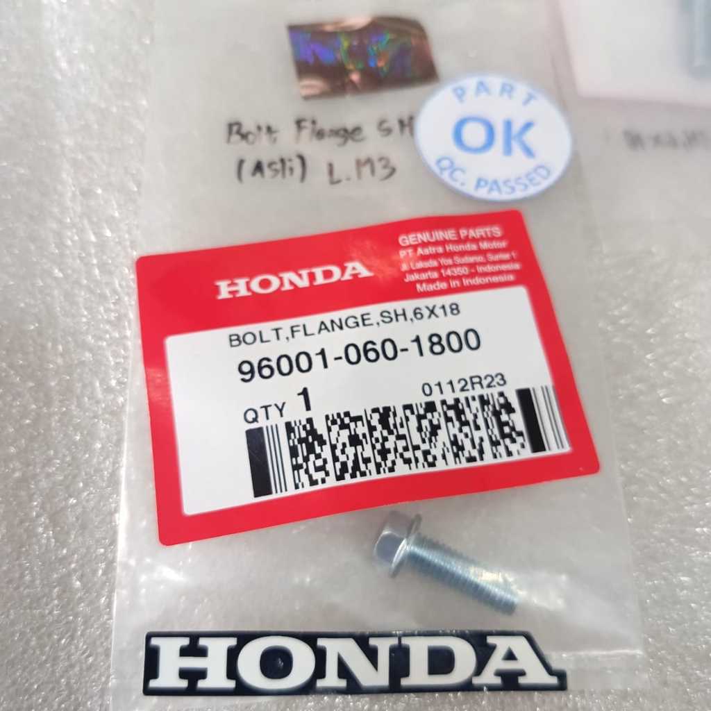96001 060 1800 BOLT FLANGE SH 6X18 Beat FI CB 150R CBR 150R ...