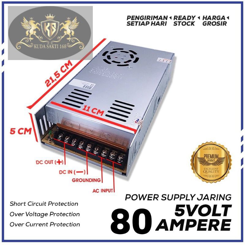 Switching Power Supply PSU 5V 80A รองรับพัดลมระบายความร ้ อน | Shopee ...