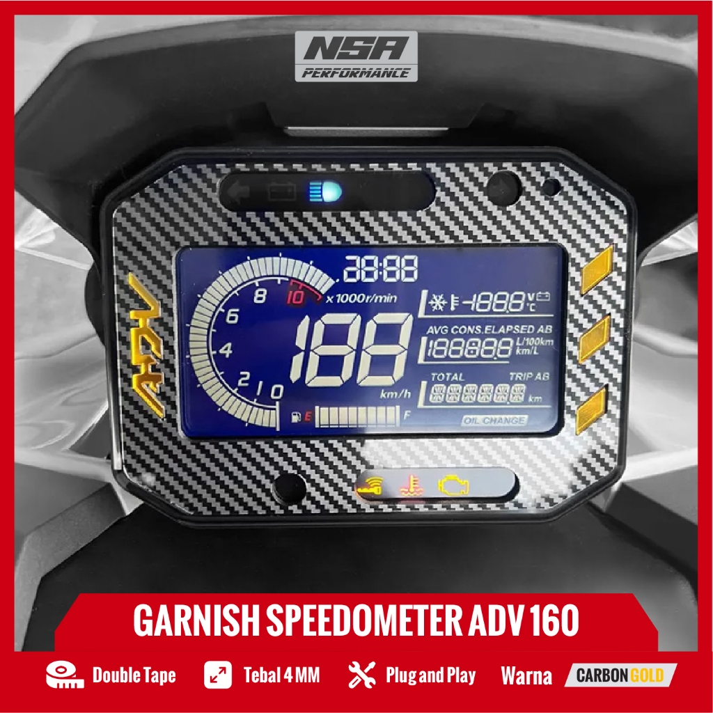 อุปกรณ์เสริมรถจักรยานยนต์ Nsa GARNISH SPEEDOMETER ADV160 GARNISH ...