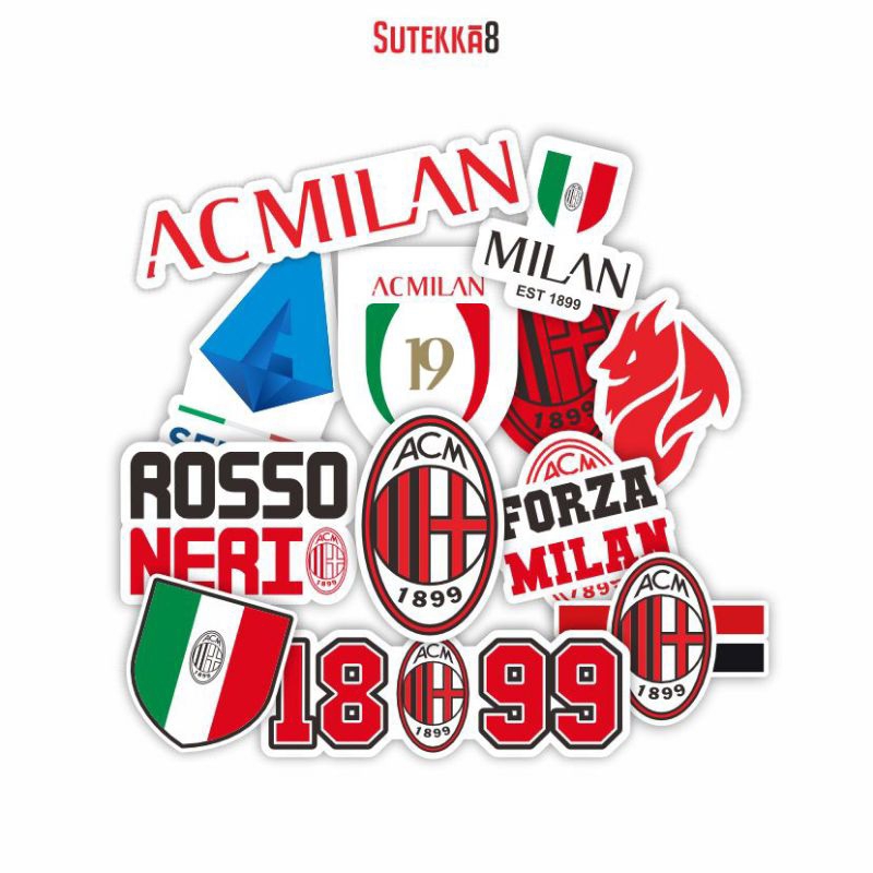 Milan สติกเกอร์ AC STICKER PACK [12 ชิ้น] | Shopee Thailand