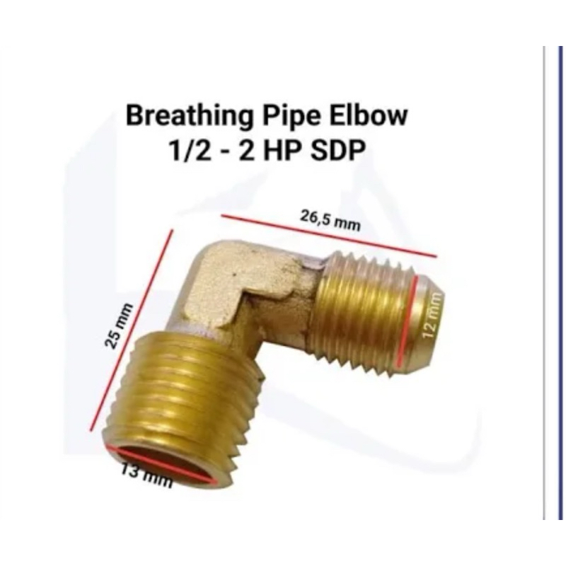 ข้อศอก BREATHING PIPE ELBOW COMPRESSOR WIND SDP | Shopee Thailand