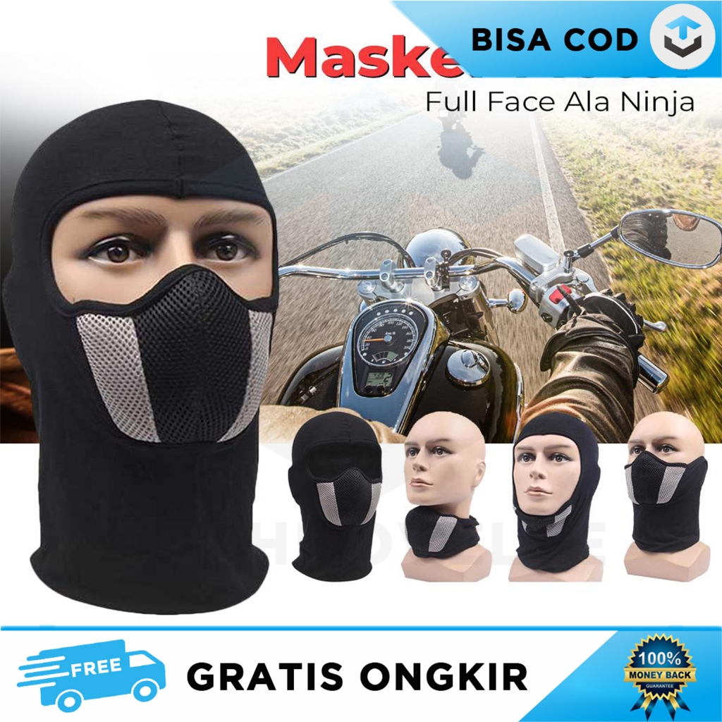 Buff NINJA Mask 4 IN 1 โล่หน้าหนา Men HEROBIKER | Shopee Thailand