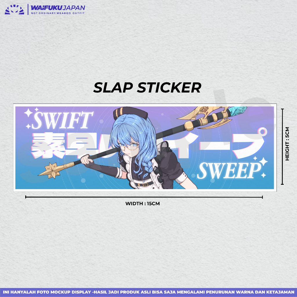 Jdm Hololive JP Anime Slap Sticker - Hoshimachi Suisei | Shopee Thailand