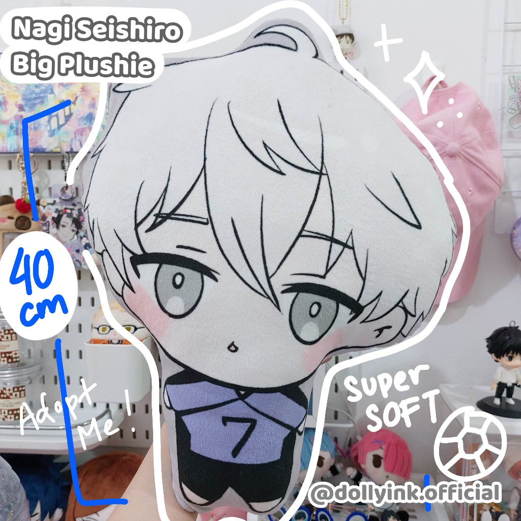 Big PLUSHIE NAGI SEISHIRO BLUE LOCK BY Dollyink Moslem/PLUSHIE BLUE ...