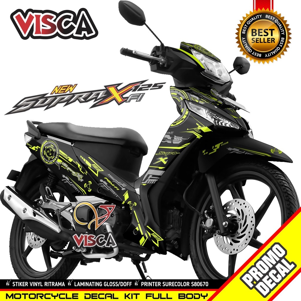 รูปลอก Supra X 125 Fi Modif Keren สติกเกอร ์ Supra X 125 Fi Full Body ...