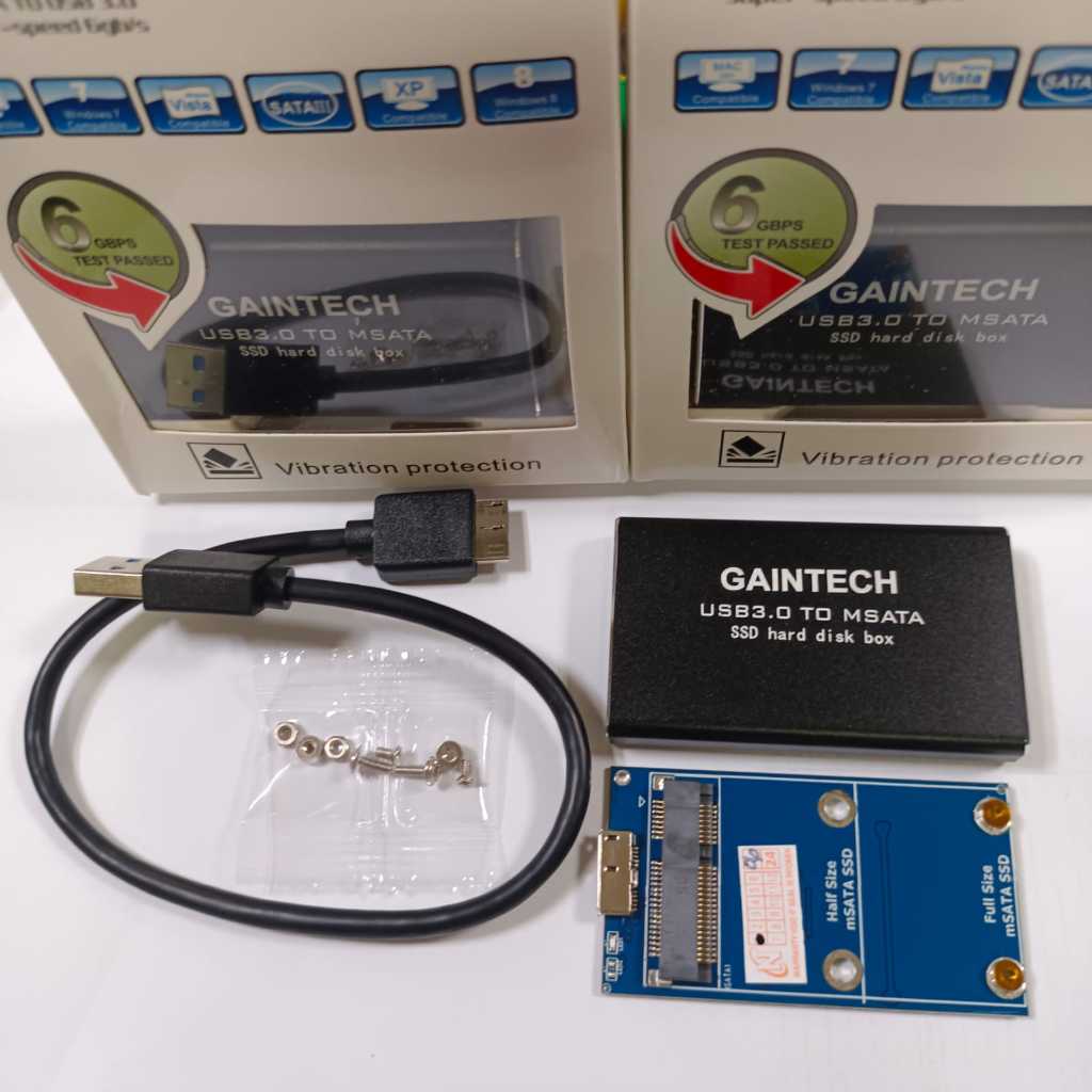 เคสภายนอก Ssd mSATA Enclosure Gaintech USB 3.0 6Gbps | Shopee Thailand