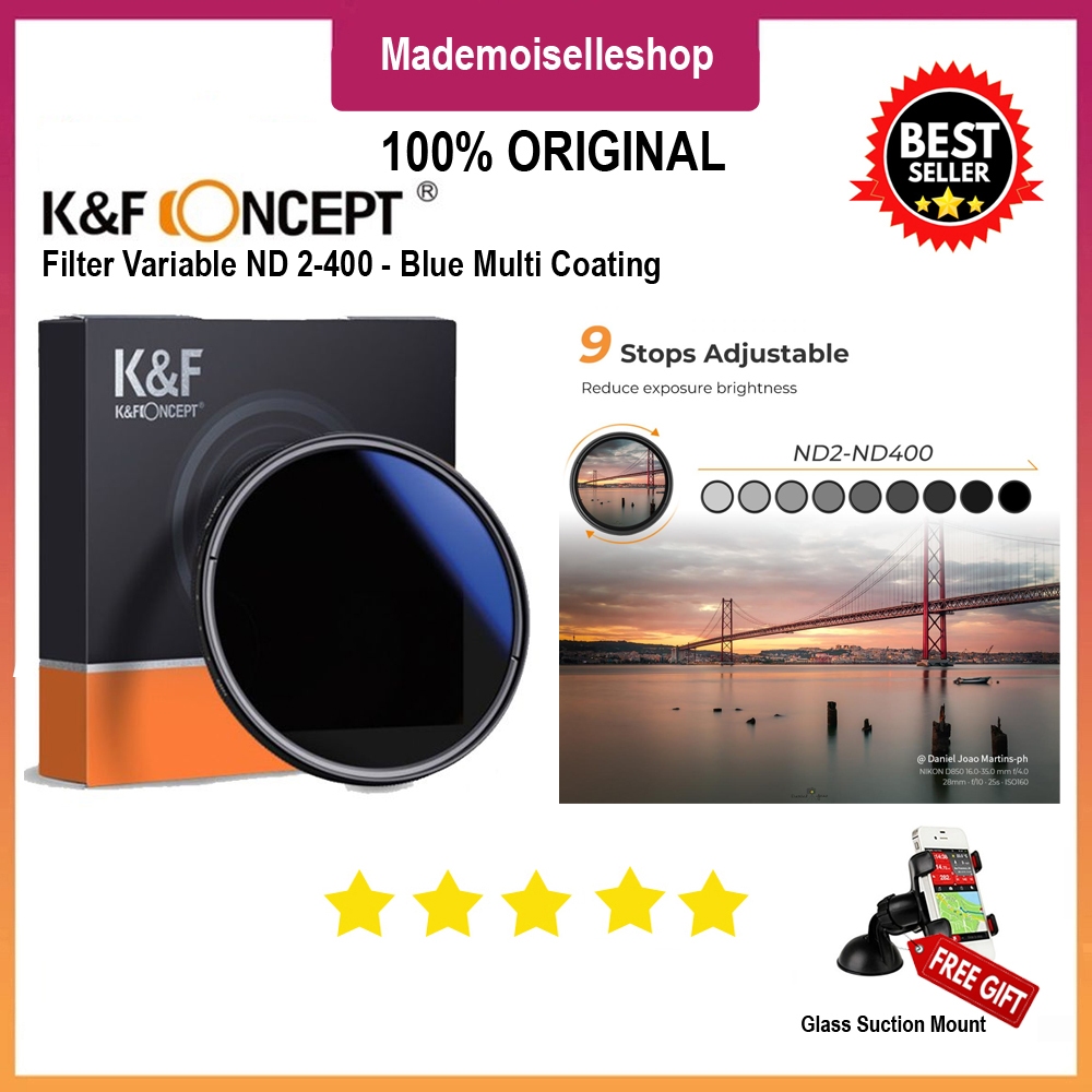 Knf CONCEPT Variable ND Filter 2-400 - 67 มม.-สําหรับ Canon Nikon Sony ...