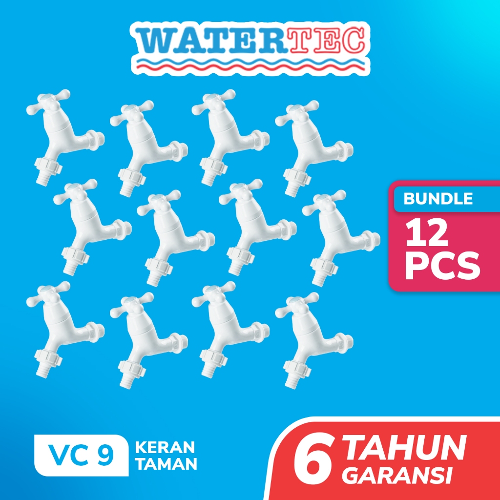 Watertec ก๊อกน้ําโพลิเมอร์ 1/2 นิ้ว (VC9) x 12 ชิ้น | Shopee Thailand