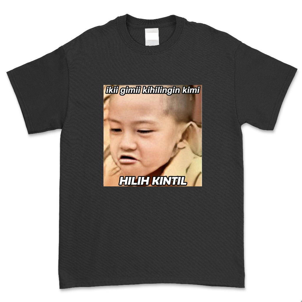 ชุดเสื้อผ้า ผ้าฝ้าย พิมพ์ลายตัวอักษร Kaos Distro Meme Edition i HILIH ...
