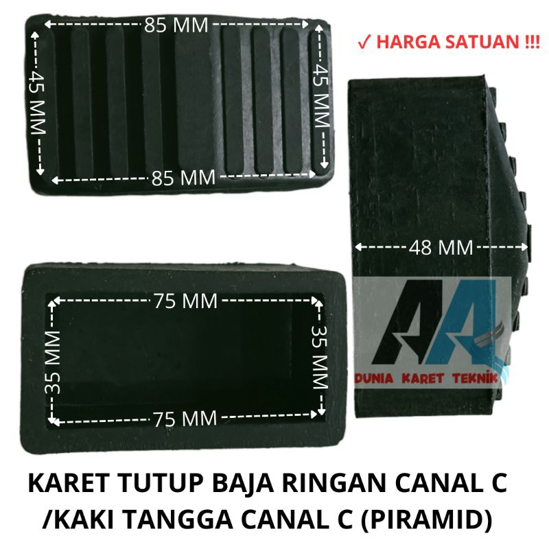 C Channel Cap Rubber Feet/Mild Steel Stair Feet/Mild Steel Caps ...