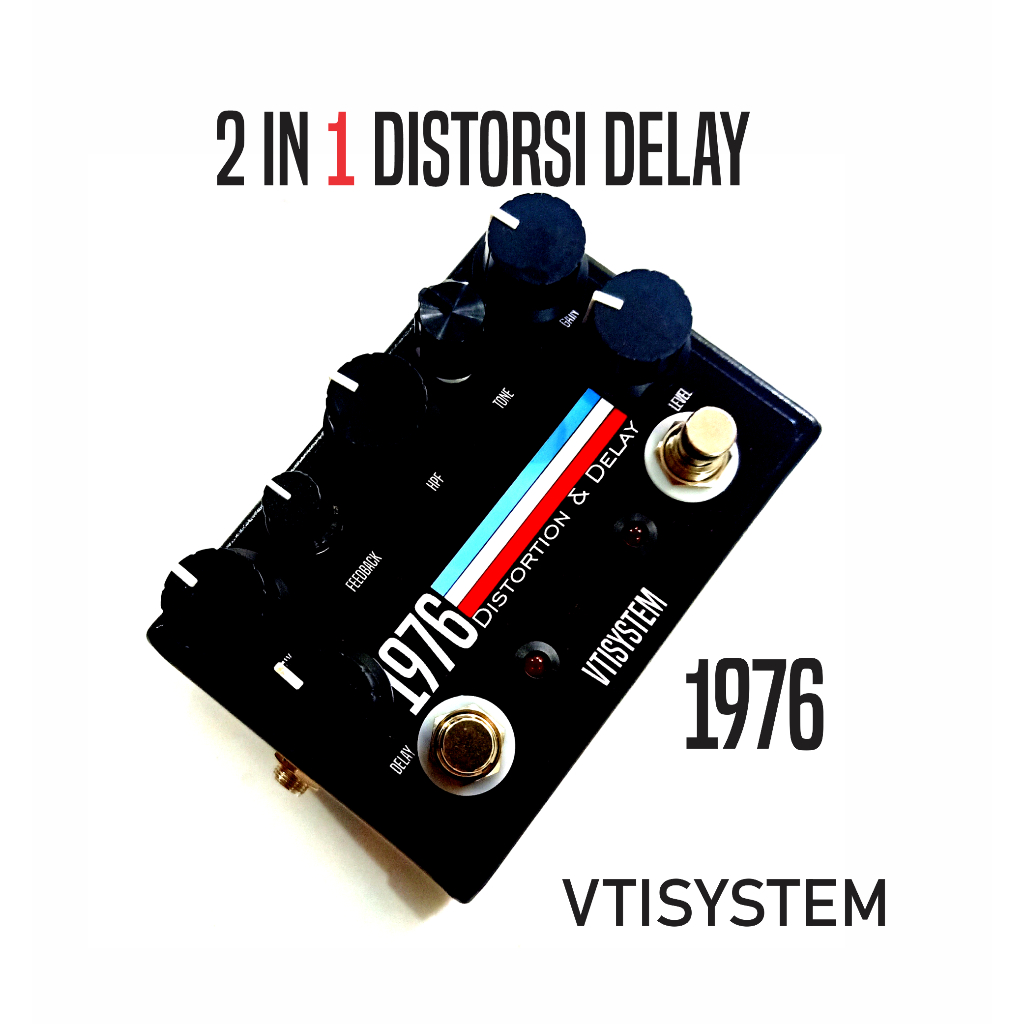 2 in 1 เอฟเฟกต์การบิดเบือนของความล่าช้าสองชั้น vtisystem | Shopee Thailand