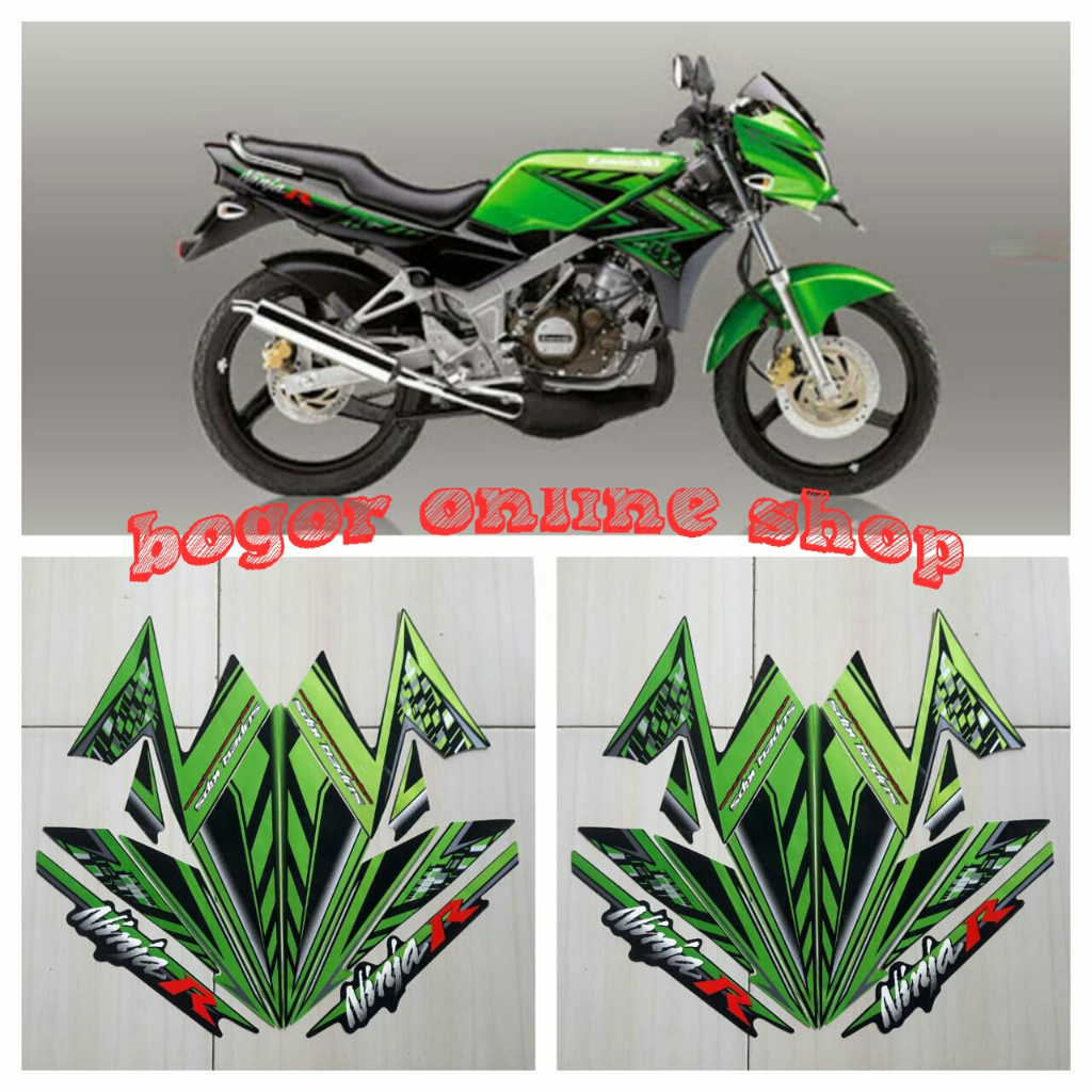 Hijau Ninja r 2014 สติ ๊ กเกอร ์ ติดมอเตอร ์ ไซค ์ สีเขียว | Shopee ...
