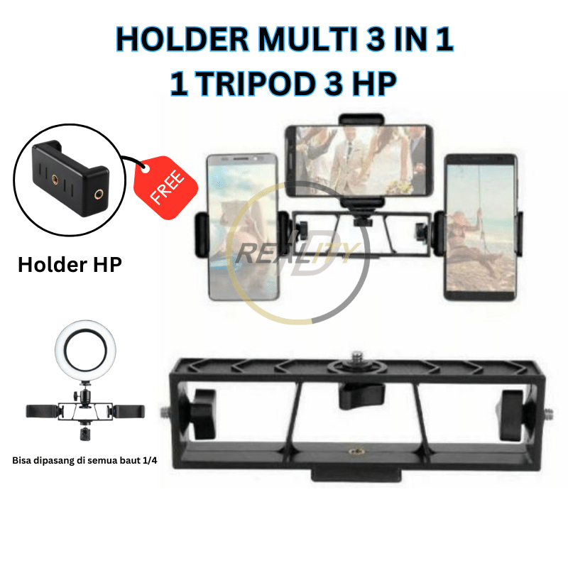ที่วางขาตั้งกล้อง CONNECTION 3 IN 1 H001 UNIVERSAL BRACKET MOUNT 3 POST ...