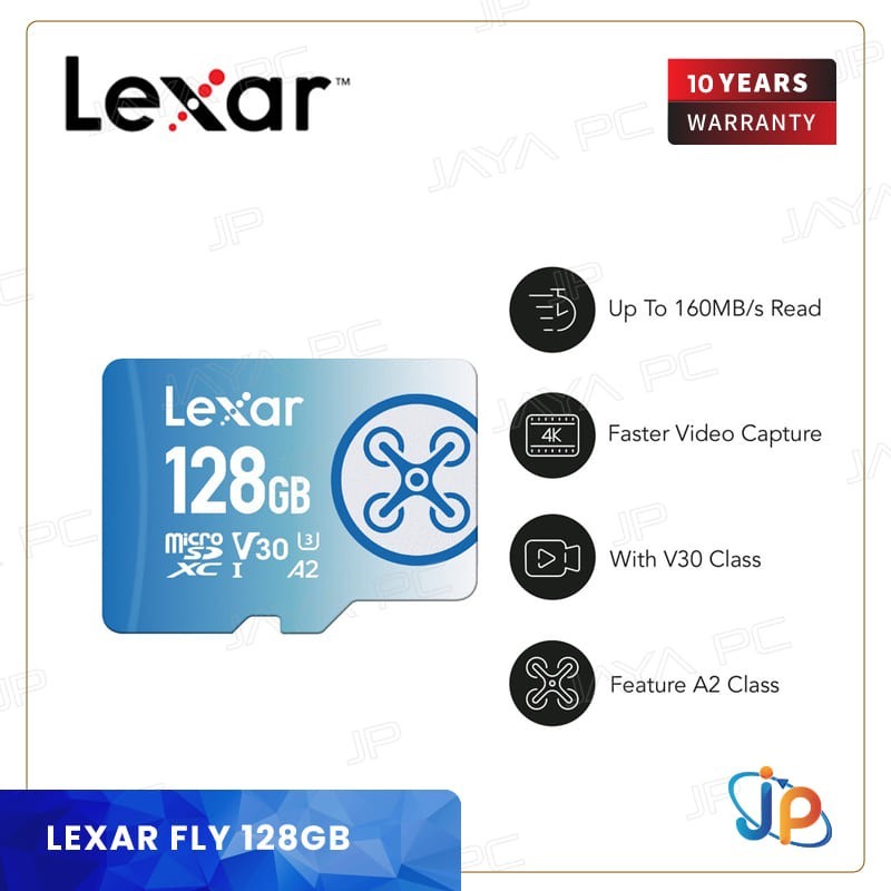 Lexar FLY MicroSDXC UHS-I A2 128GB - ไมโคร SD 128GB | Shopee Thailand