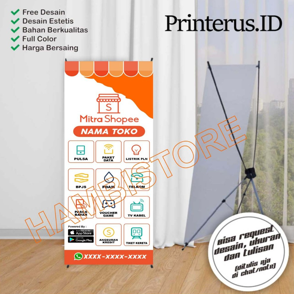 Shopee Partner Backdrop Banner/Shopee Custome Partner Banner/Shopee ...