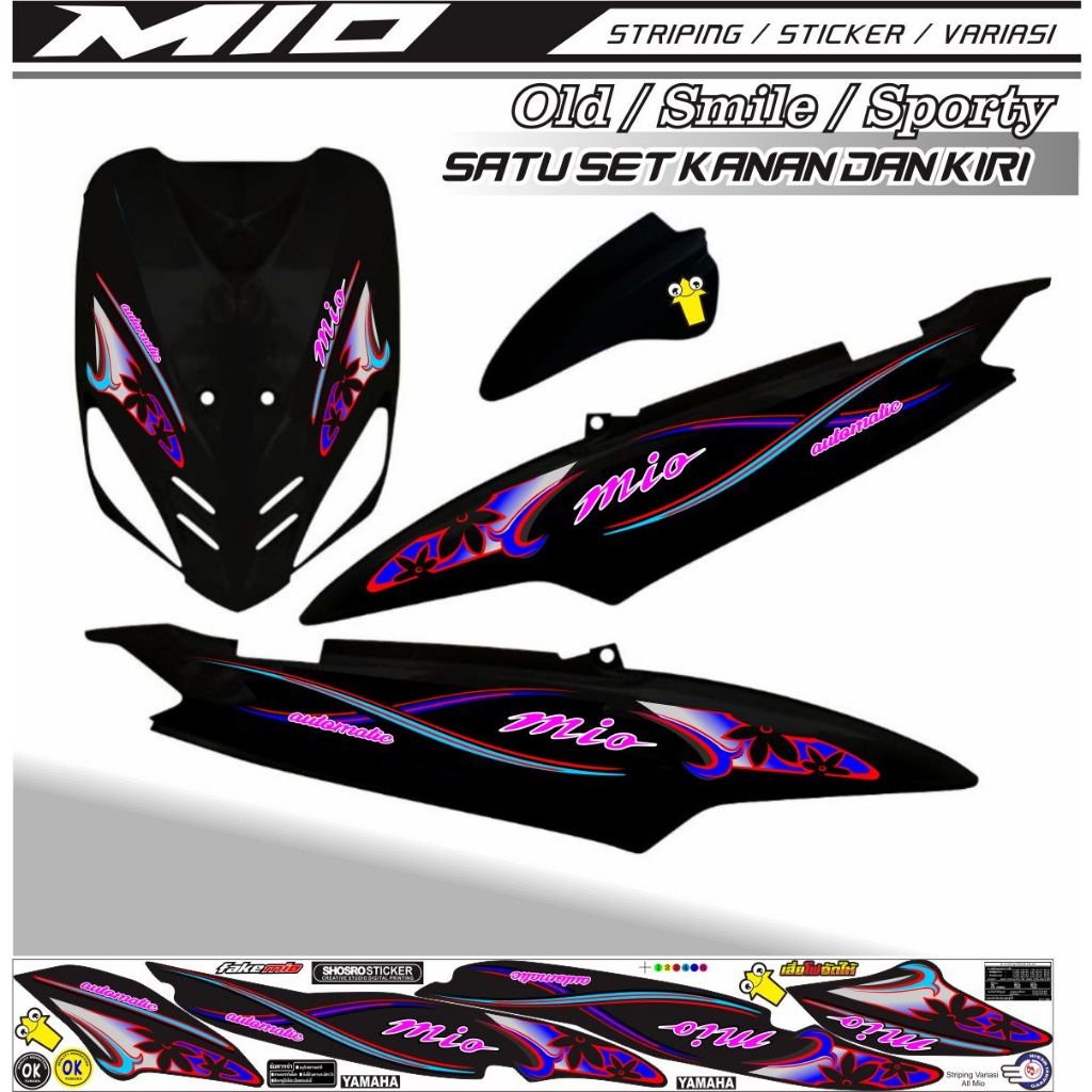 MIO SMILE STRIPING / MIO VariATION STICKER SPORTI OLD VARIATION / ใหม่ ...
