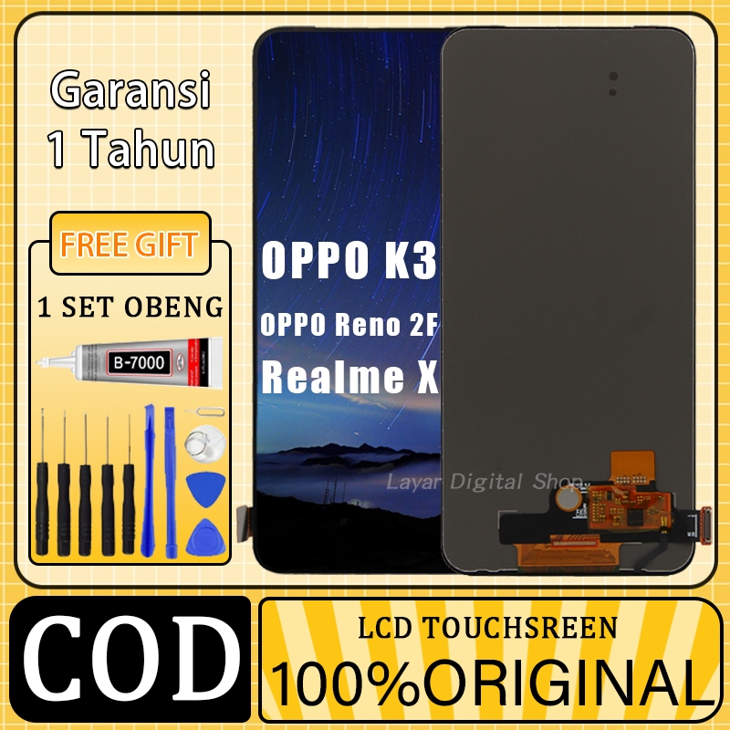 Layar [ORIGINAL+LEM]LCD OPPO K3/Realme X/OPPO Reno 2F ORIGINAL 100% ...