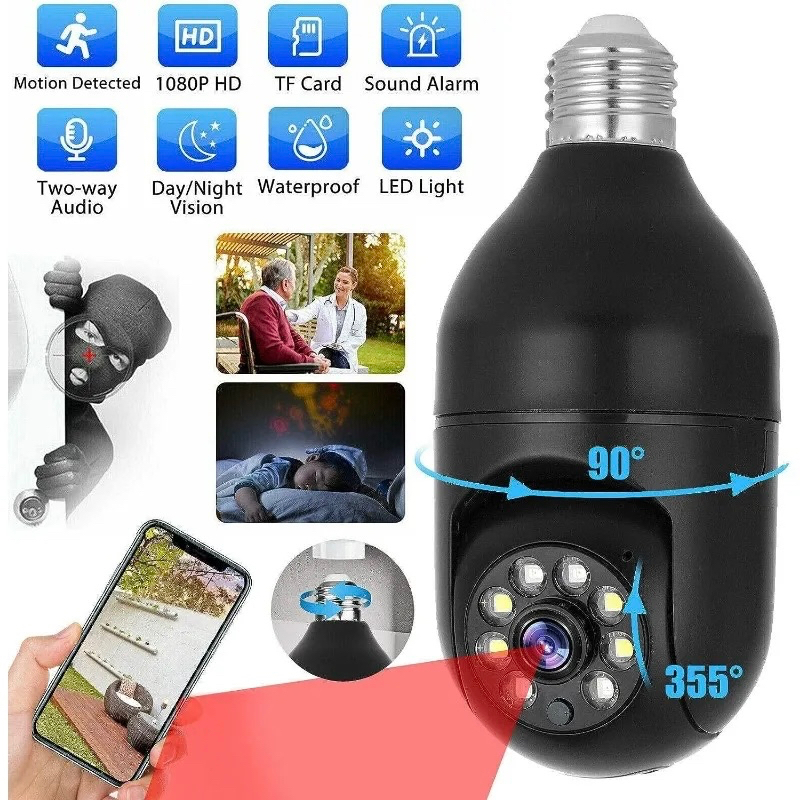 Hitam Ip CAMERA กล้องวงจรปิด PTZ BOHLAM V380 FULL HD / กล้องวงจรปิดสี ...