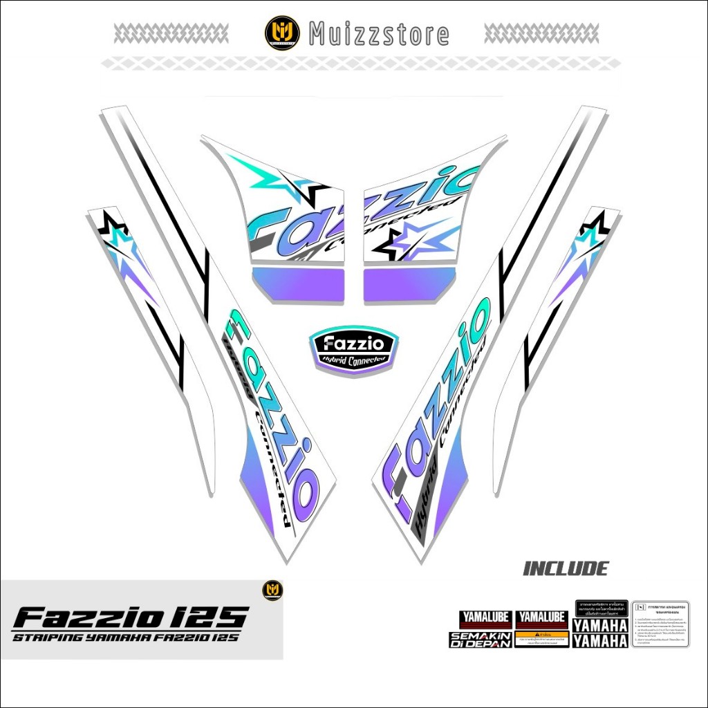 Fazzio STRIPING / FAZZIO STICKER / MOTIF 16 / FAZIO / FAZIO STICKER ...