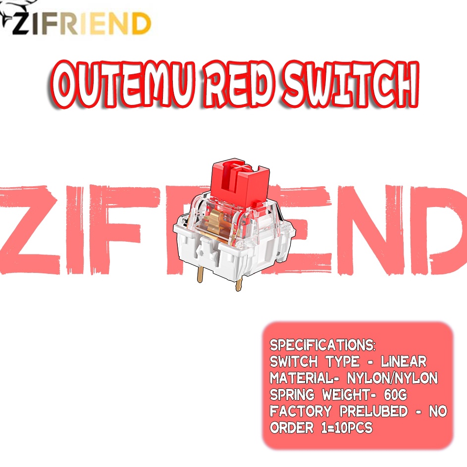 Outemu Red Linear Switch คีย ์ บอร ์ ดแบบกลไกสวิตช ์ กันฝุ ่ น SMD LED ...
