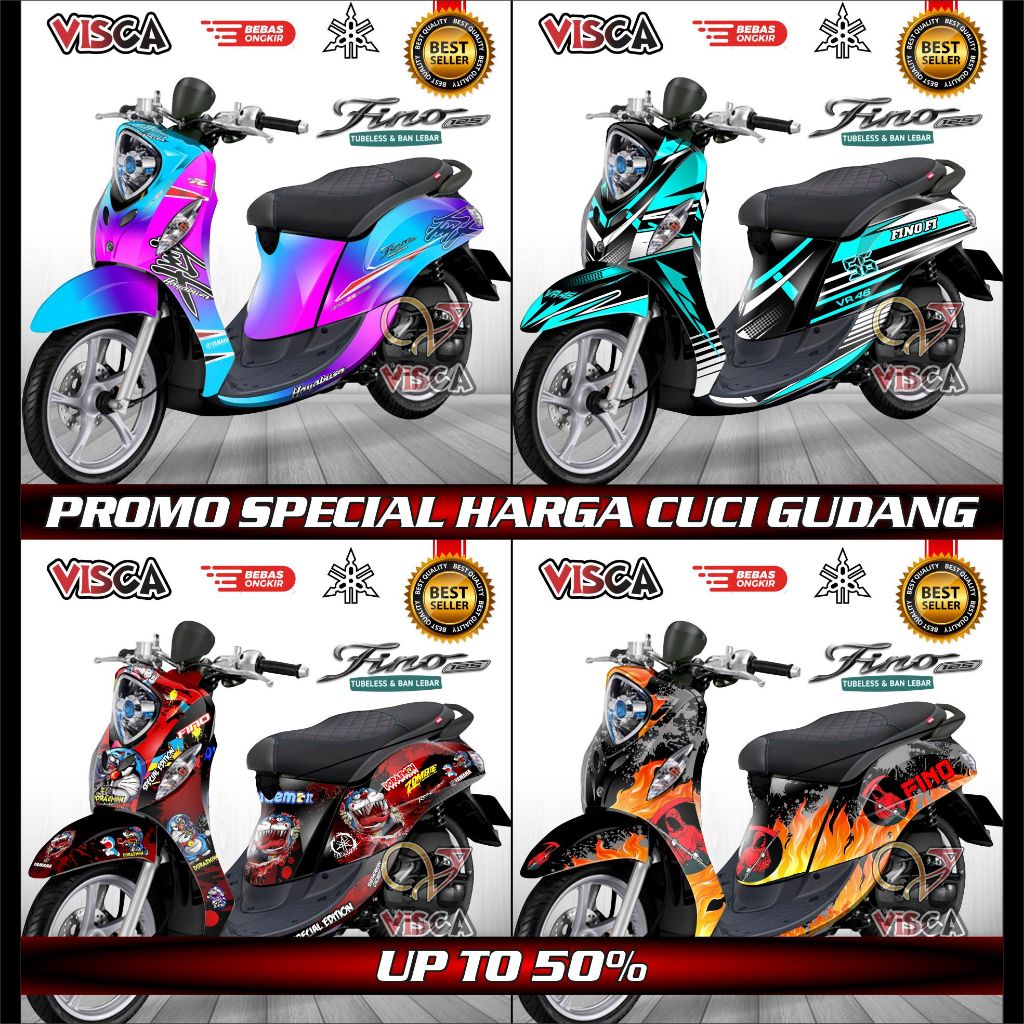 WAREHOUSE Fino 125 Full Body Decal ราคา Variations / Fino ใหม่ 125 ...