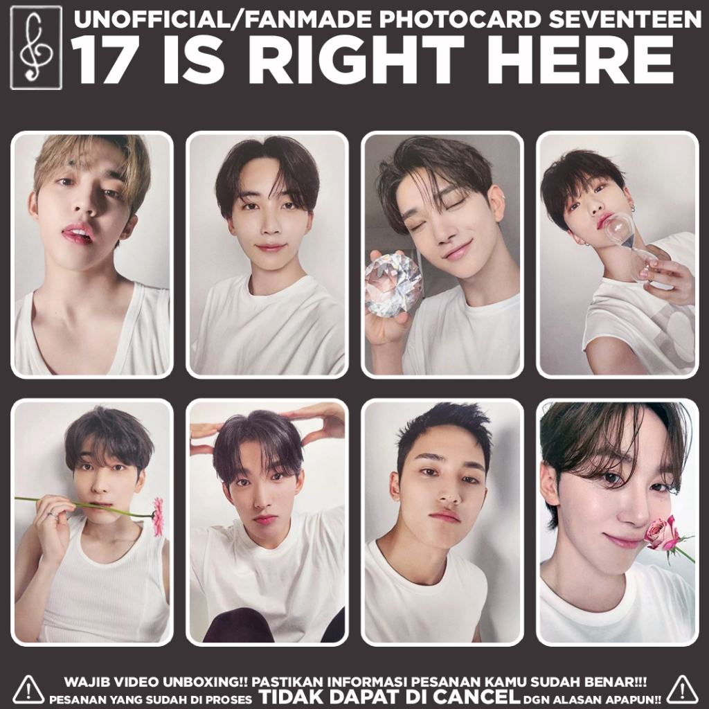 [SEVENTEEN] Dear - 17 IS RIGHT HERE UNOFFICIAL PHOTOCARD | Shopee Thailand