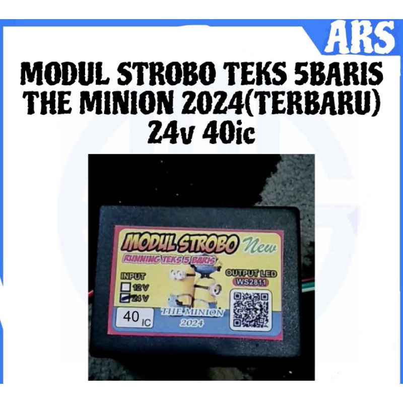 STROBOO TEXT MODULE 5 ROW THE MINION 2024(ล่าสุด) 24v 40ic 12v 36 ic | Shopee Thailand
