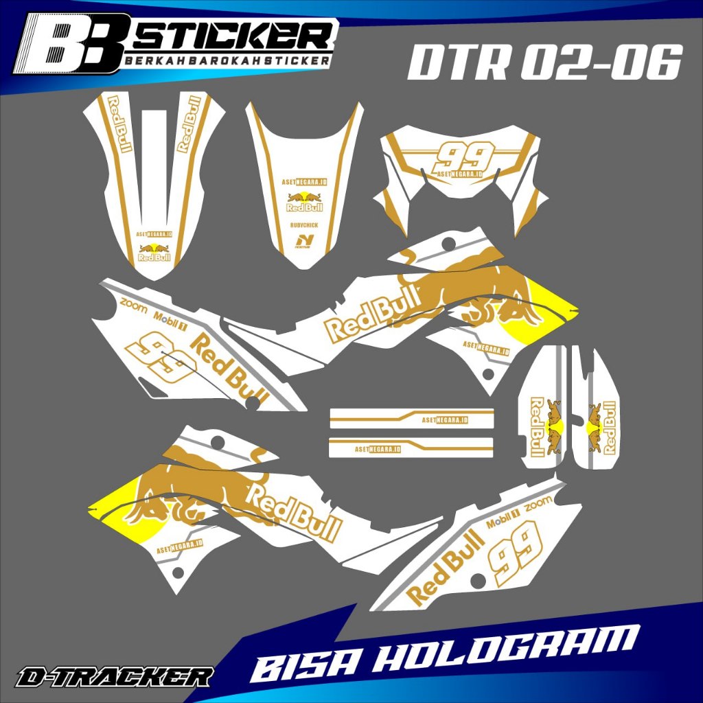 KAWASAKI สติ๊กเกอร์คาวาซากิ DTRACKER STRIPING STICKER PREMIUM Can ...