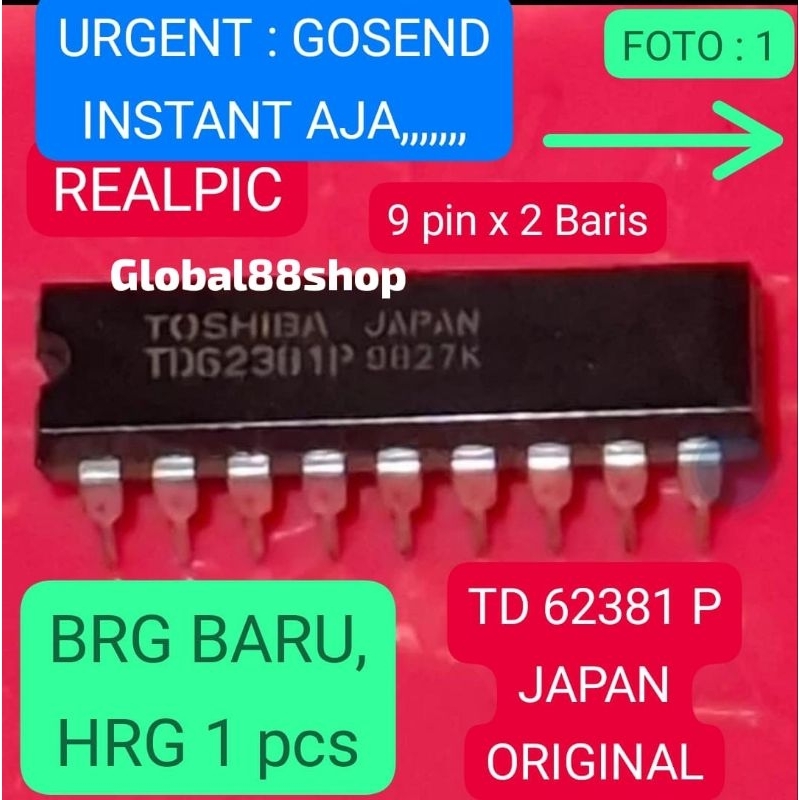 Mesin 1 pcs TD62381p TD 62381p 62381 p IC AICI TRANSISTOR IGBT PSU ...