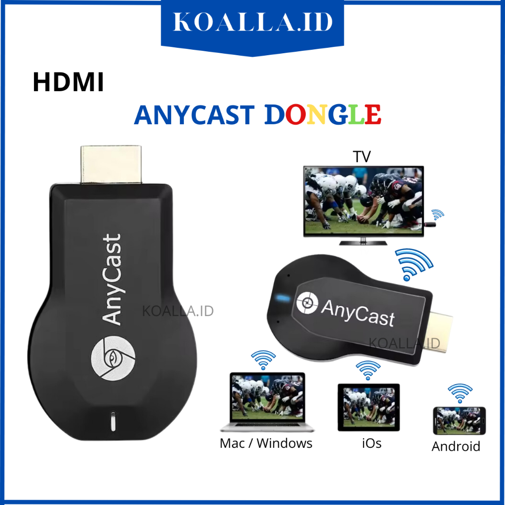 Anycast Dongle HDMI 1080 Wireless WIFI Display TV ตัวรับสัญญาณ HDMI ...