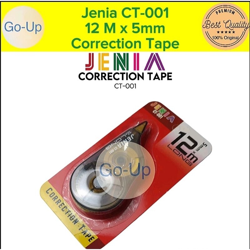 เทปลบคําผิด Jenia CT-001 เทปลบคําผิด 12M x 5mm Tip-Ex Paper Tip-Ex Roll ...
