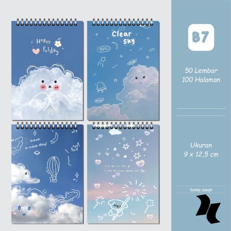 (HNC) ธรรมดา MINI Book NOTEBOOK RING B7 100 หน้า 3D MOTIF | Shopee Thailand