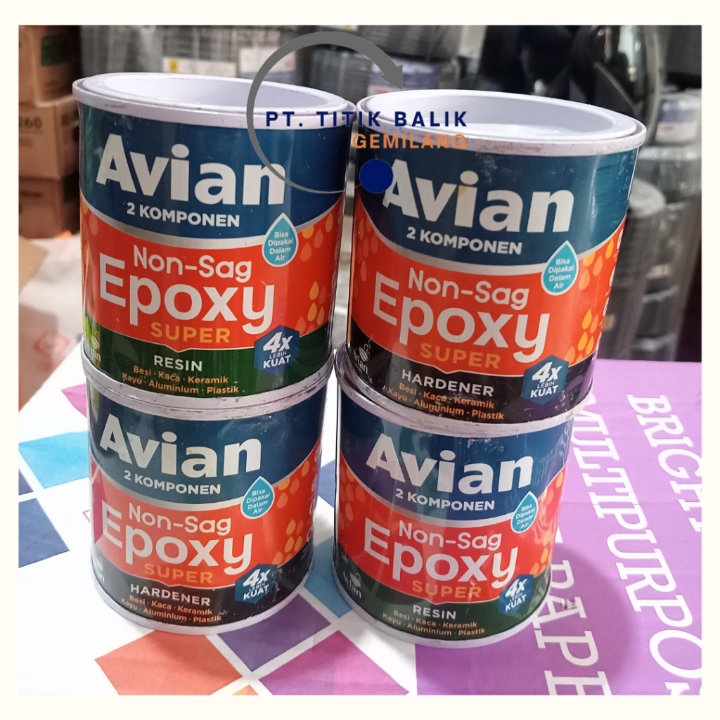 Avian Non Sag Avian EPOXY Glue 2 ส่วนประกอบ - 800 กรัม (Disin ...