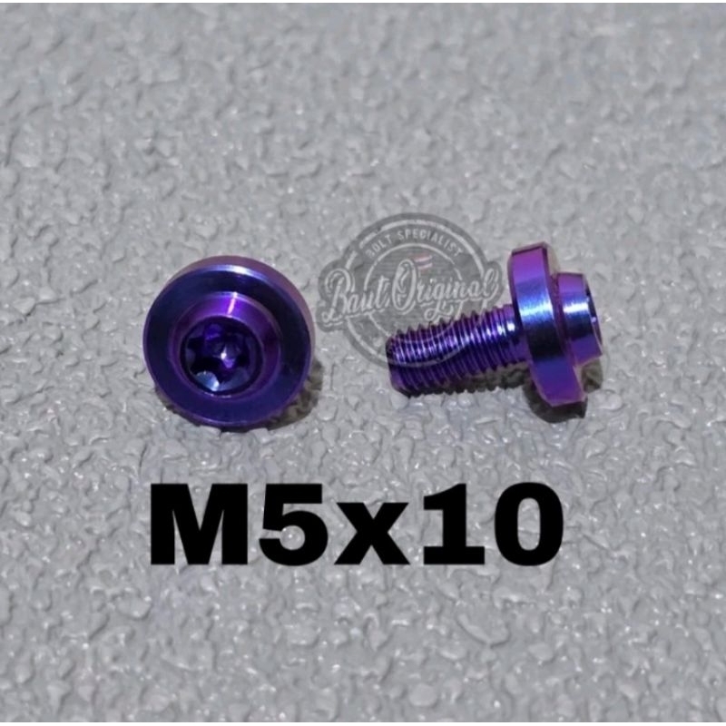 Bolt M5x10 เกลียว 8 ยาว 1 ซม. ไทเทเนียม | Shopee Thailand