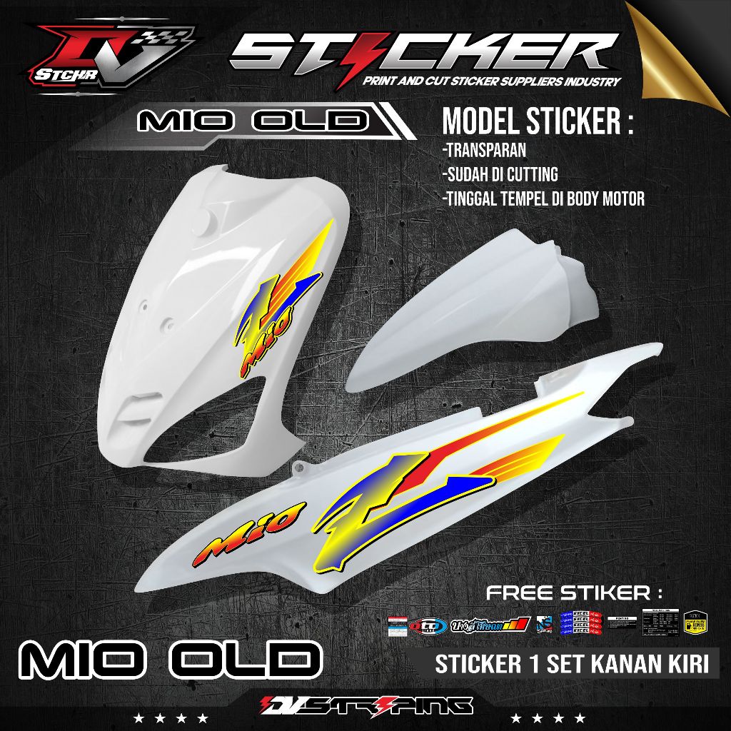 Mio Sporty Mio Old Transparent Striping - สติ๊กเกอร์ Yamaha Mio Sporty ...