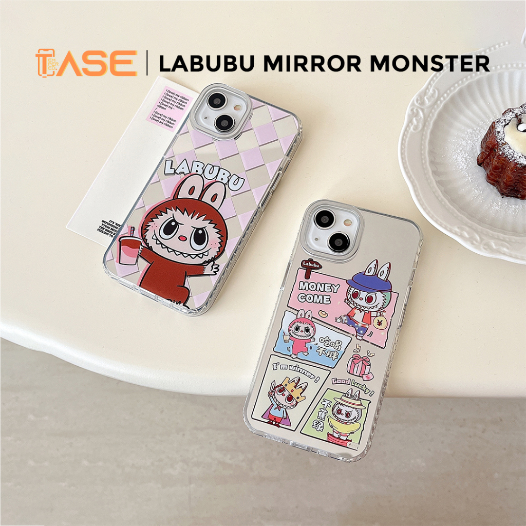 เคส Labubu Mirror Monster เข้ากันได้กับ iPhone 11 12 13 14 15 Pro Max ...