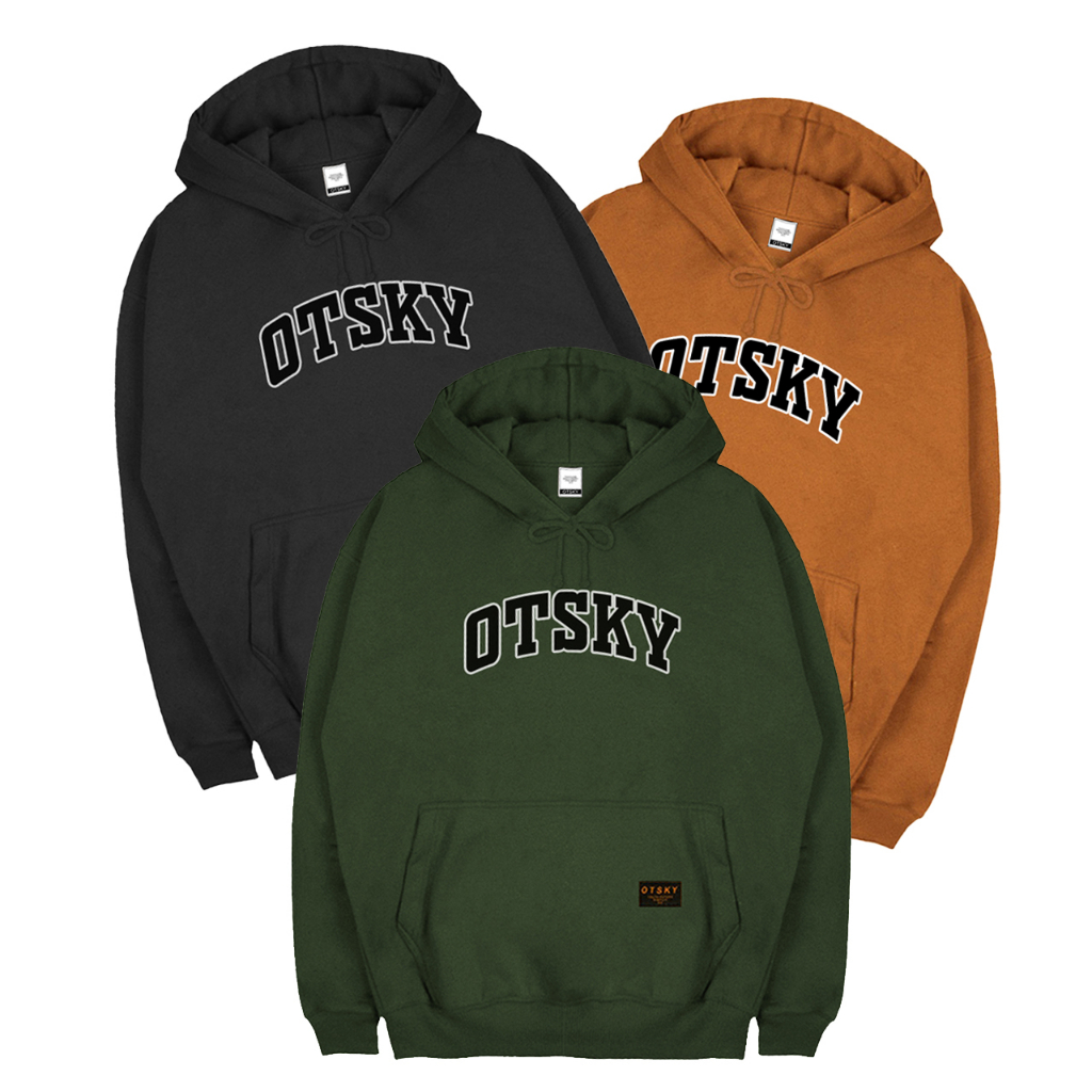 Otsky เสื้อแจ็คเก็ตมีฮู้ดผู้ชาย Fon Basic Fleece (W) | Shopee Thailand