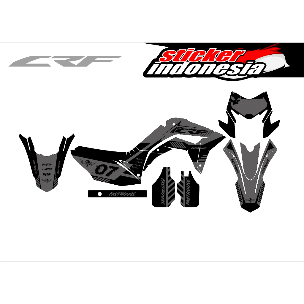 สติกเกอร์ DECAL CRF STRIPING FULL BODY v3 18 | Shopee Thailand