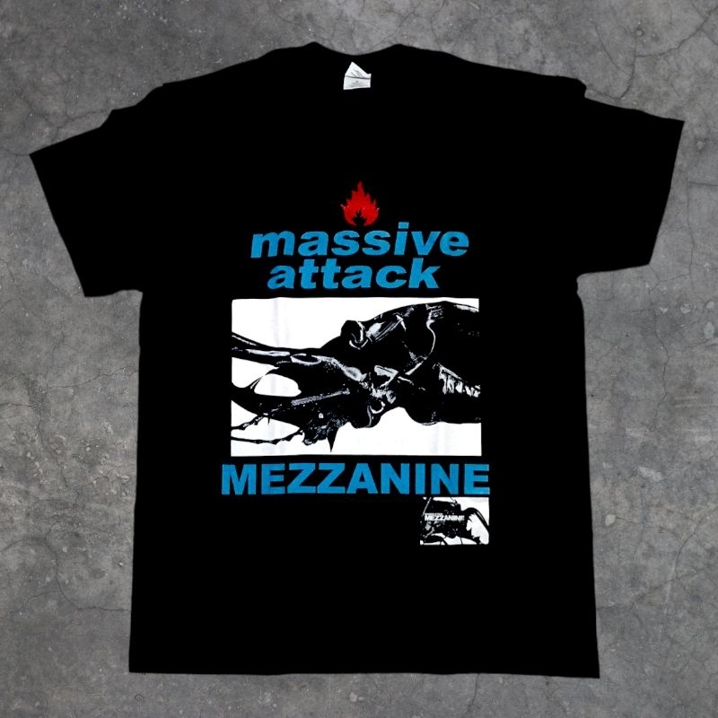 เสื้อยืดวง Massive Attack bootleg สไตล์วินเทจ | Shopee Thailand