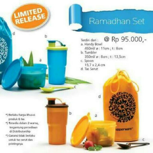 Tupperware RAMADHAN Set ชุดภาชนะใส่อาหาร | Shopee Thailand