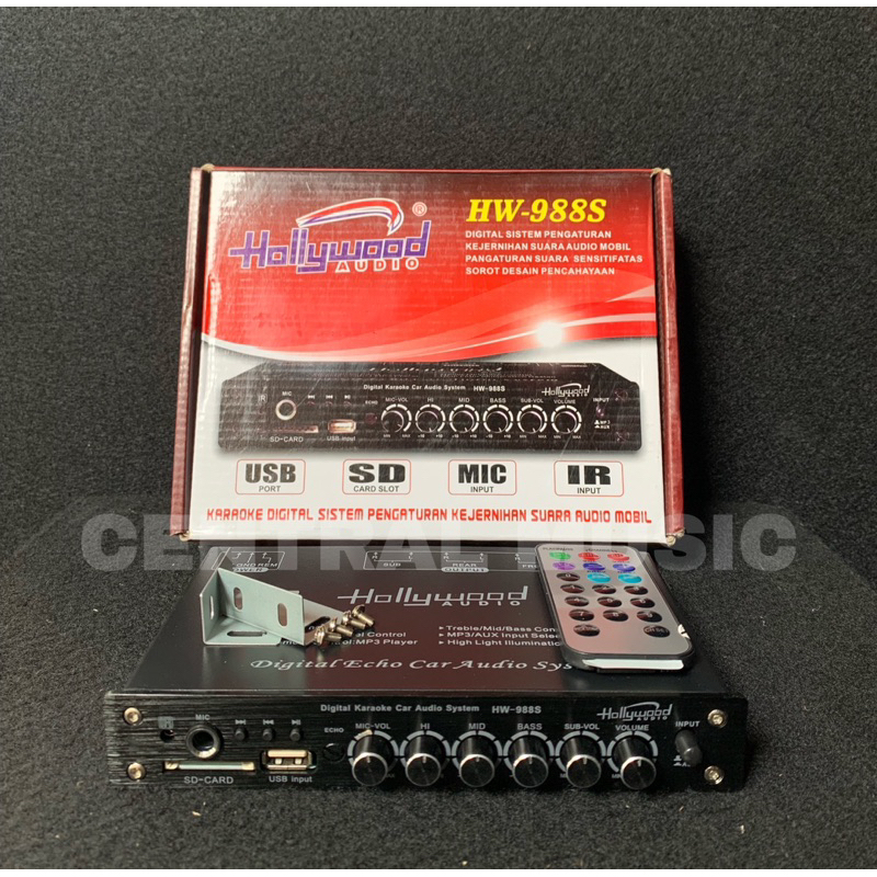 เครื่องขยายเสียงรถยนต์ HOLLYWOOD HW-988S | Shopee Thailand