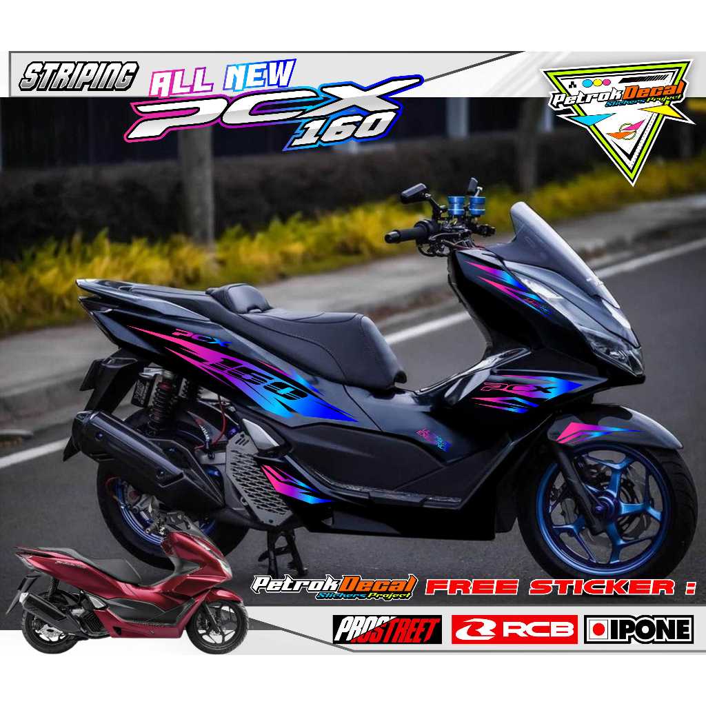 Striping VARIATION HONDA ALL NEW PCX 160 / สติ๊กเกอร์ LIST MOTORCYCLE ...