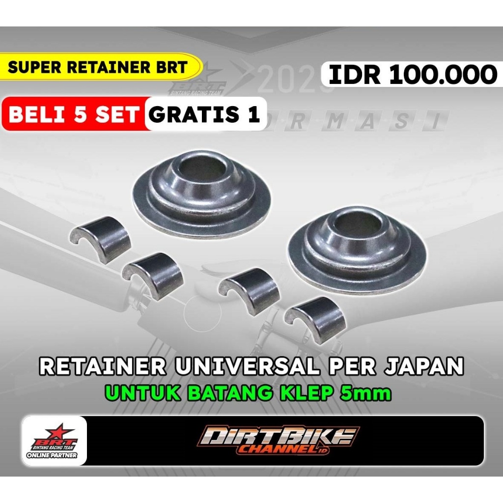 Retainer SET BRT ฝาวาล์วด้านบน 5 มม. วาล์วสากล 5 มม. | Shopee Thailand Retainer SET BRT ฝาวาล์วด้านบน 5 มม. วาล์วสากล 5 มม. | Shopee Thailand