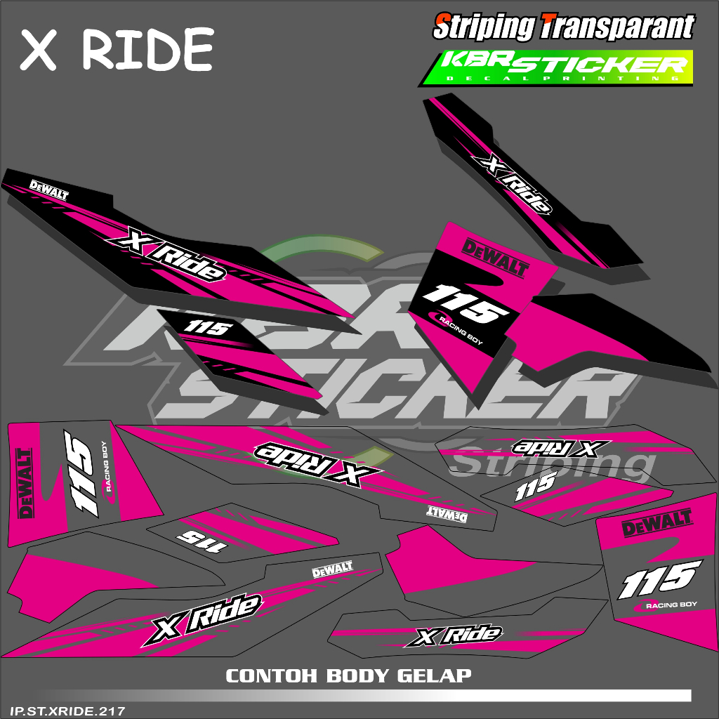 X RIDE YAMAHA X RIDE สติ๊กเกอร์แถบรถจักรยานยนต์ - สติ๊กเกอร์รายการ ...