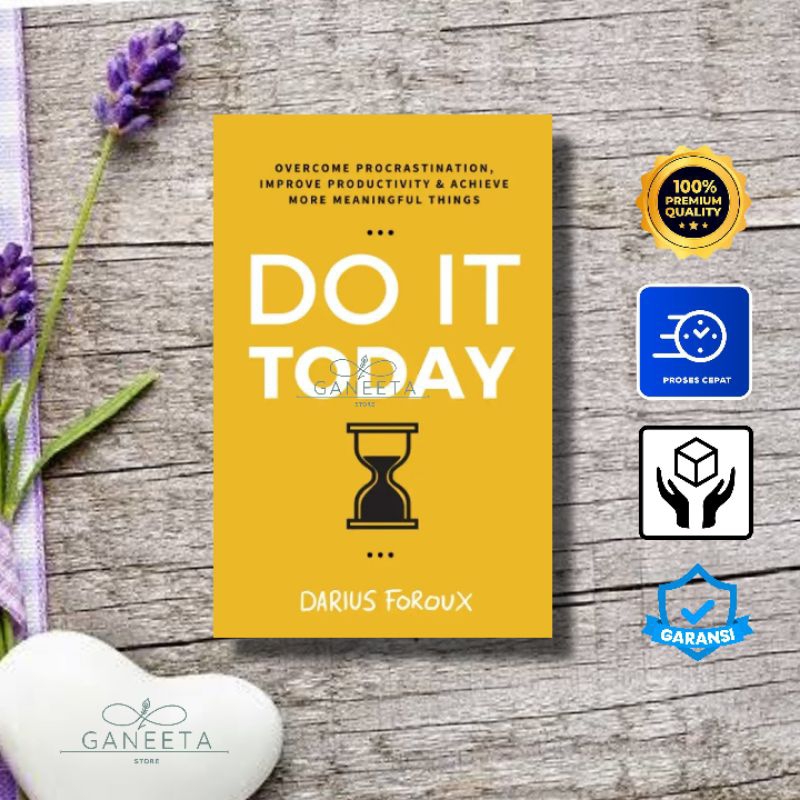 Do It Today by Darius Foroux - เวอร์ชั่นภาษาอังกฤษ | Shopee Thailand