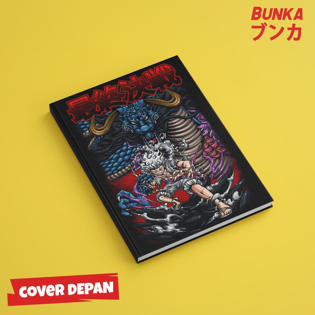 สมุดจดบันทึก Aesthetic Anime One Piece Monkey D Luffy Gear 5 vs Kaido ...