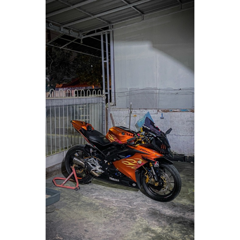 สายใส ลายกราไฟท์เปลวไฟ เรียบง่าย สําหรับ YAMAHA R15 V3 GPC 002 | Shopee Thailand