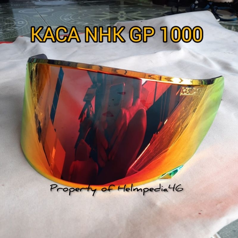 Nhk GP 1000 GP1000 IRIDIUM Red Flat Visor Glass เพียงติดตั้ง! | Shopee Thailand